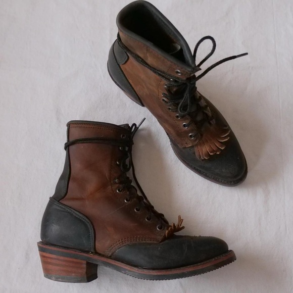 Vintage | Shoes | Vintage Brown And Black Tracker Boots | Poshmark